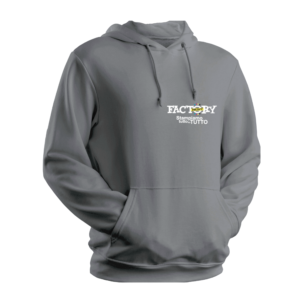 Felpa hoodie personalizzata con logo - Factory Print