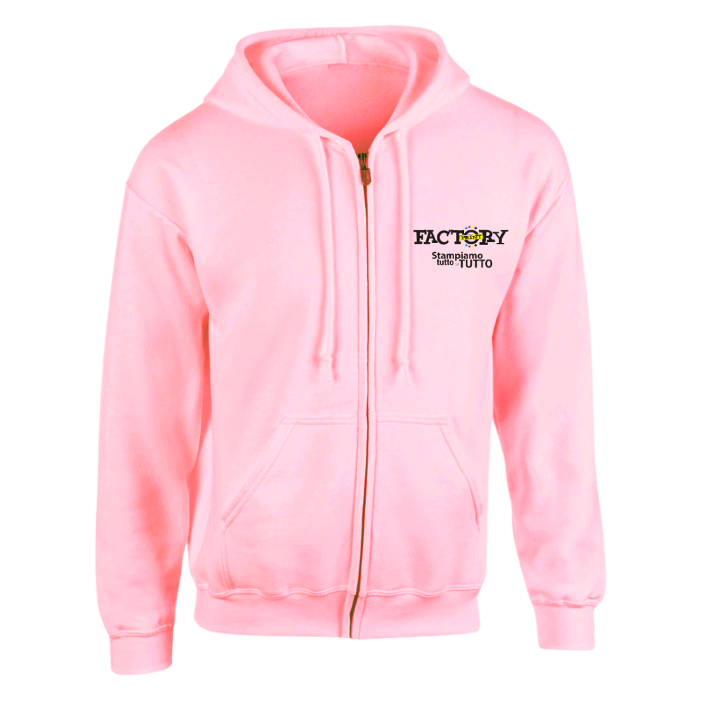 Felpa con zip personalizzata con logo - Factory Print